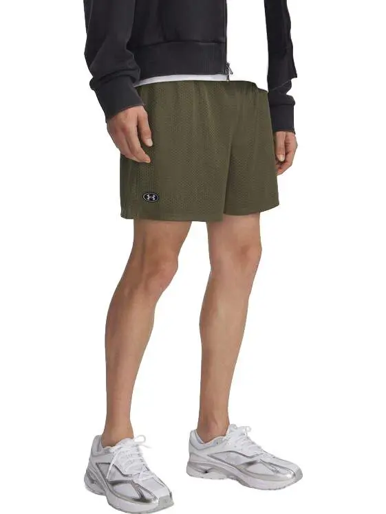 Under Armour Mesh Athletic Shorts - Marine Od Green