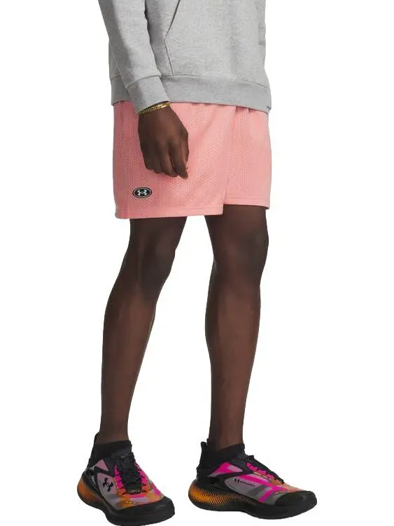 Under Armour Mesh Athletic Shorts - Posh Pink