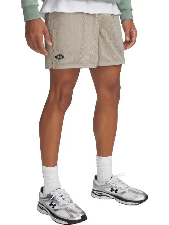 Under Armour Mesh Athletic Shorts - Timberwolf Taupe