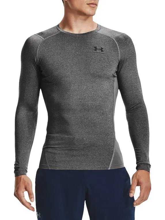 Under Armour Heatgear® Compression Long Sleeve Top - Carbon Heather