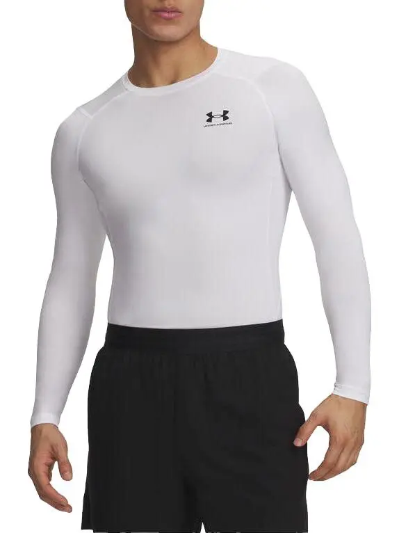 Under Armour Heatgear® Compression Long Sleeve Top - White