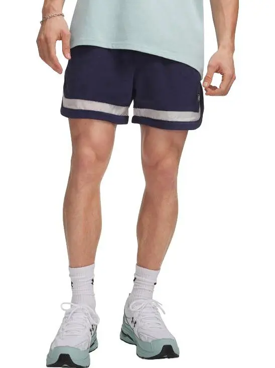 Under Armour Icon Terry Cloth Shorts - Midnight Navy