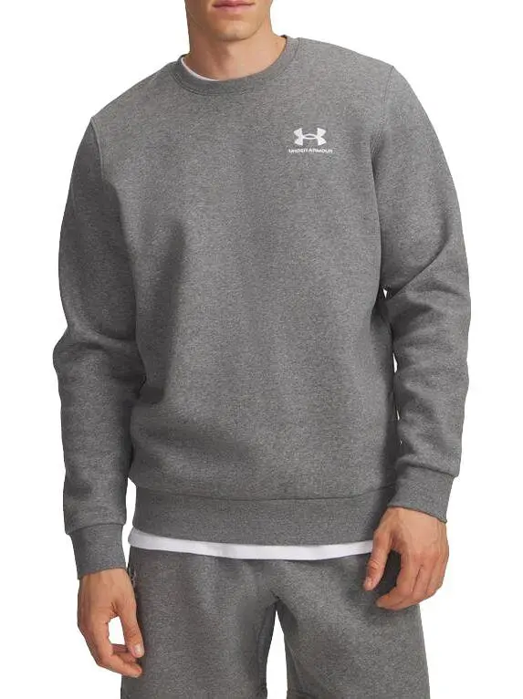 Under Armour Ua Icon Fleece Crewneck T-shirt - 012 Pitch Gray Medium