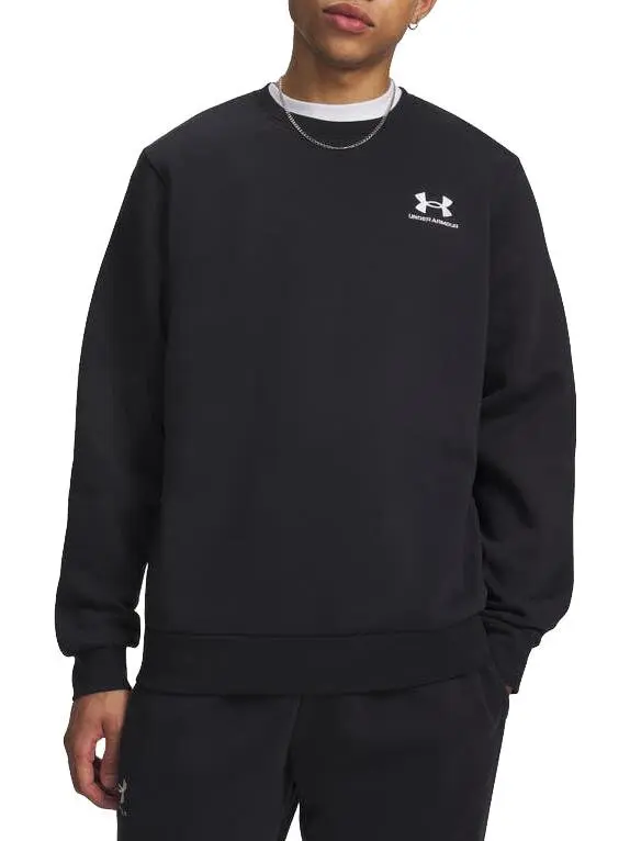 Under Armour Ua Icon Fleece Crewneck T-shirt - Black