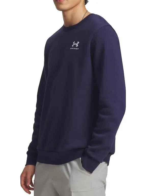 Under Armour Ua Icon Fleece Crewneck T-shirt - Midnight Navy