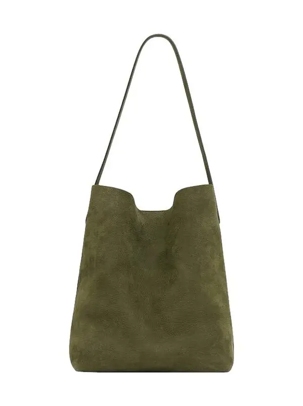 MANSUR GAVRIEL Everyday Cabas Tote In Nubuck Leather - Algae
