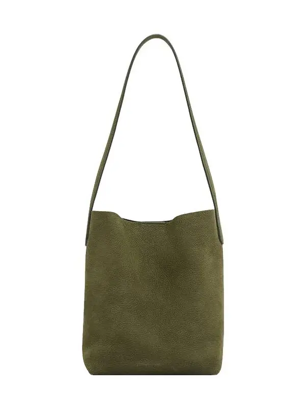 MANSUR GAVRIEL Small Everyday Cabas Tote In Nubuck Leather - Algae