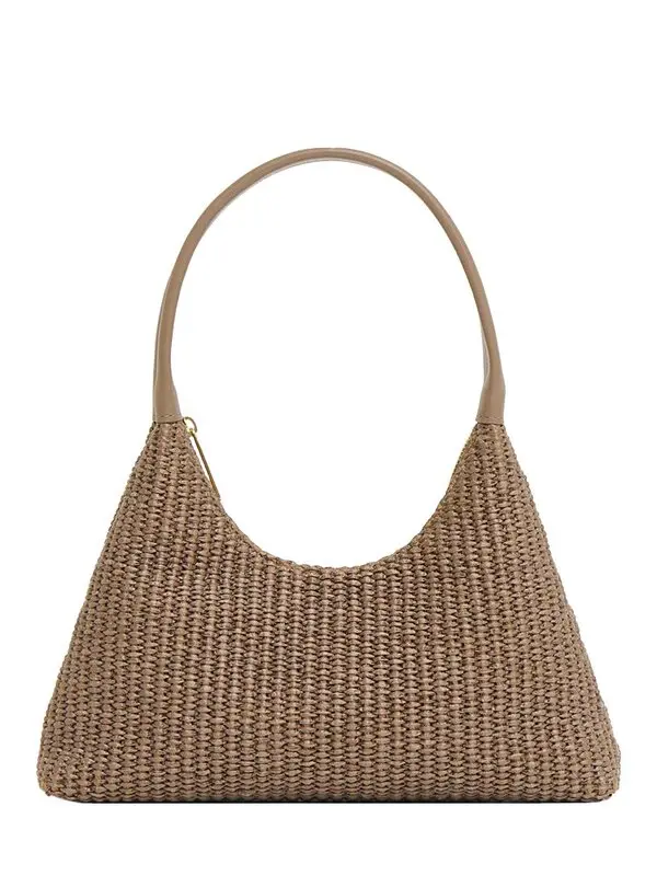 MANSUR GAVRIEL Mini Candy Woven Raffia Hobo Bag - Anise