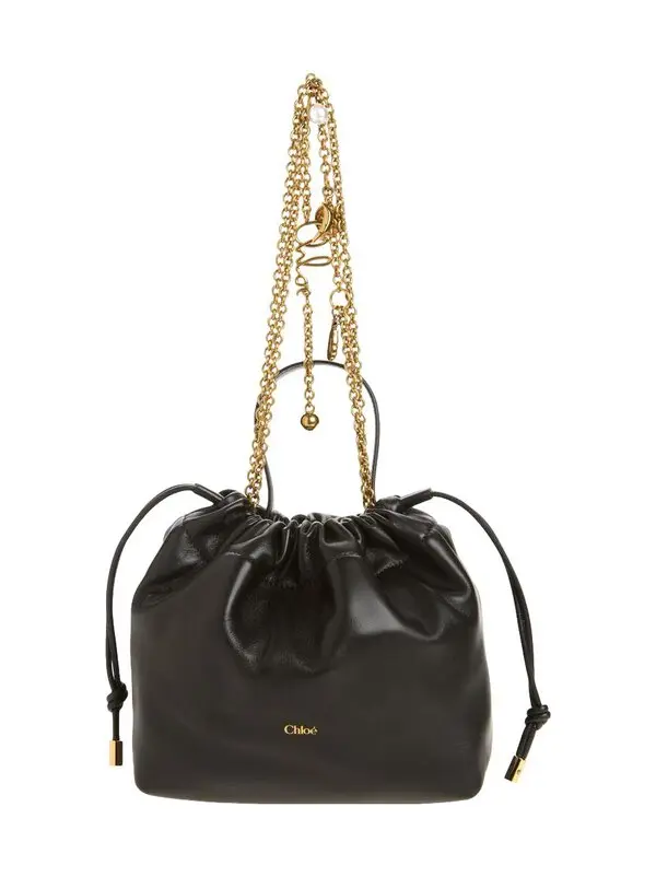 Chloé Mini Icons Leather Shoulder Bag - Black
