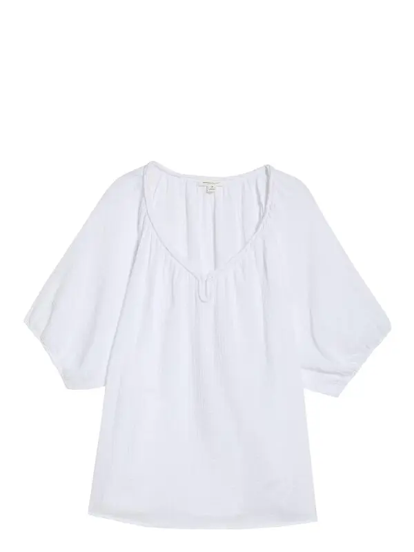 BEACHLUNCHLOUNGE Xyla Cotton Gauze Top - White