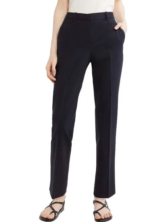 Theory Treeca Slim Fit Wool Pants - Deep Navy