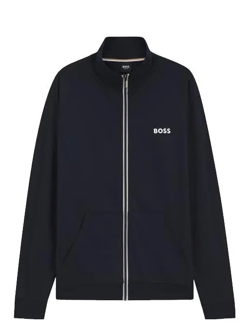 BOSS Cotton Track Jacket - Dark Blue