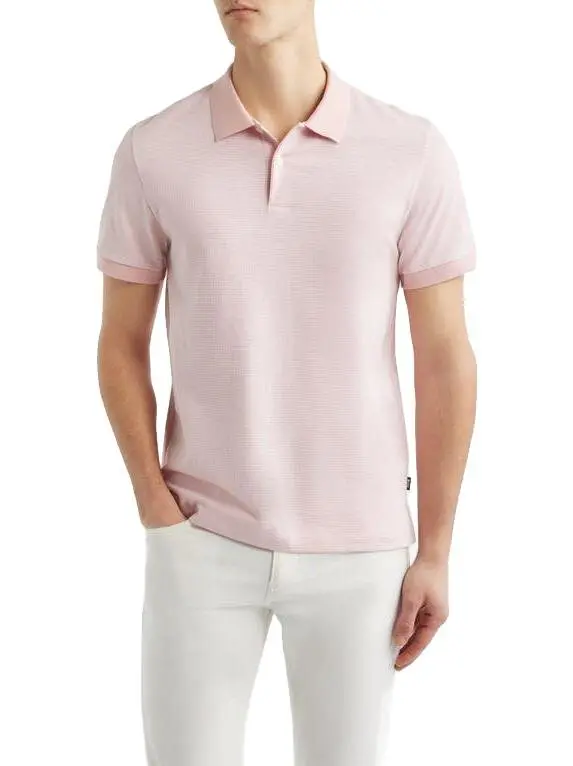 BOSS Parlay Cotton Piqué Polo - Light/pastel Pink