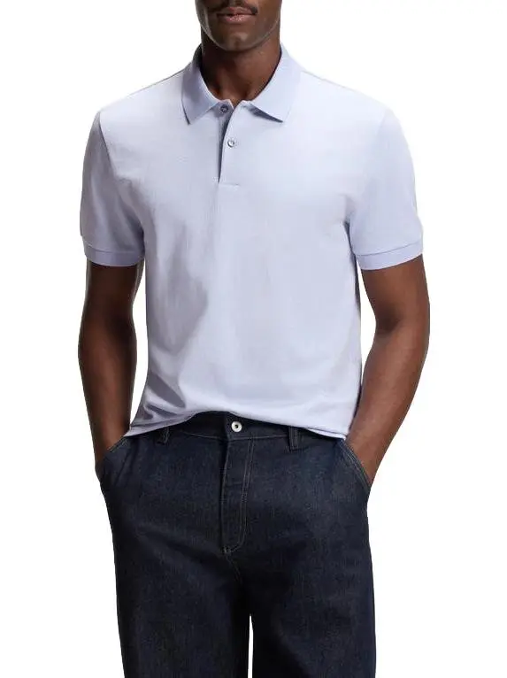 BOSS Parlay Cotton Piqué Polo - Light/pastel Purple