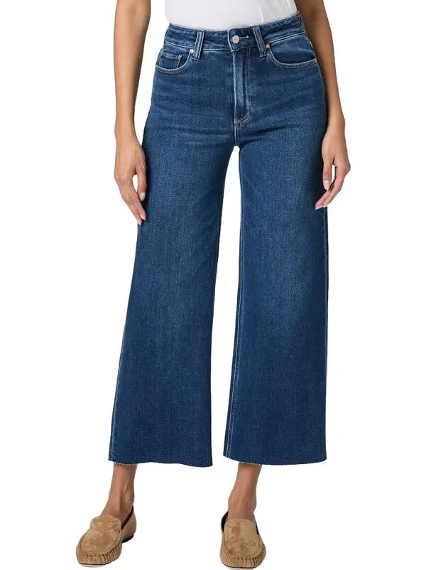Paige Anessa High-waist Wide-leg Jeans - Venetian Breeze