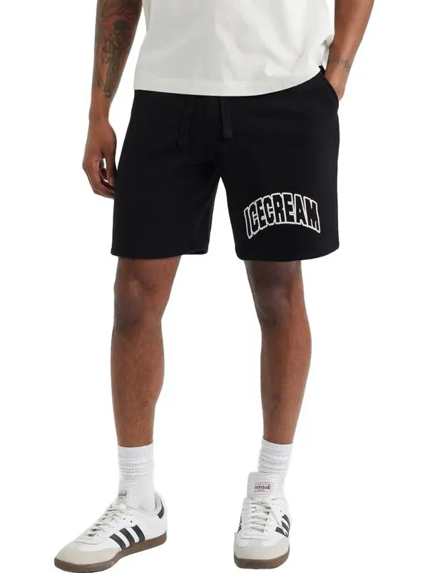 ICECREAM Softee Cotton French Terry Shorts - Black