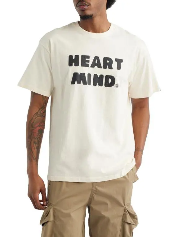 BILLIONAIRE BOYS CLUB Heart Mind Graphic T-shirt - Ecru