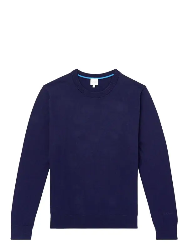 Paul Smith Cotton-jersey Sweater - Blue