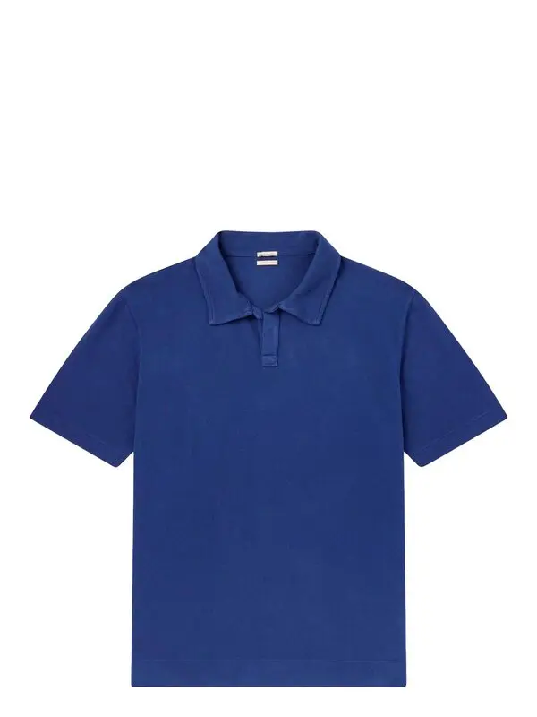 Massimo Alba Aruba Cotton-piqué Polo Shirt - Blue