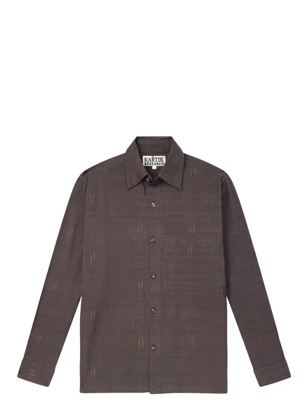 KARTIK RESEARCH Cotton Shirt - Brown