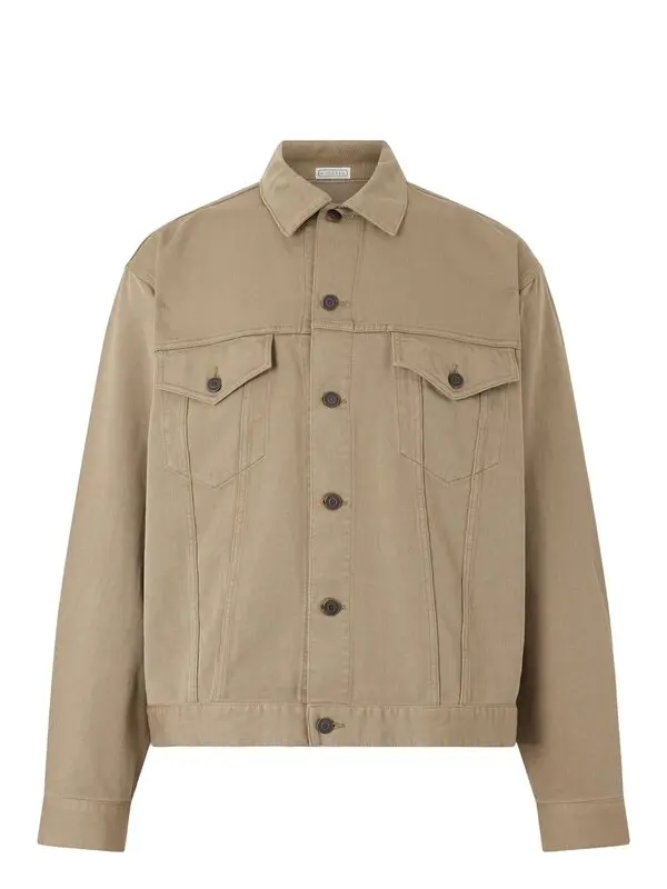 A.PRESSE Cotton-blend Piqué Jacket - Beige
