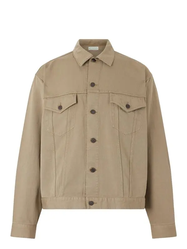 A.PRESSE Cotton-blend Piqué Jacket - Neutrals