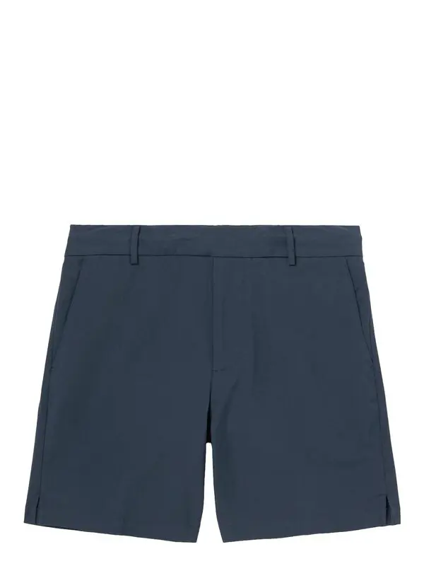 JAMES PERSE Straight-leg Cotton-blend Golf Shorts - Blue
