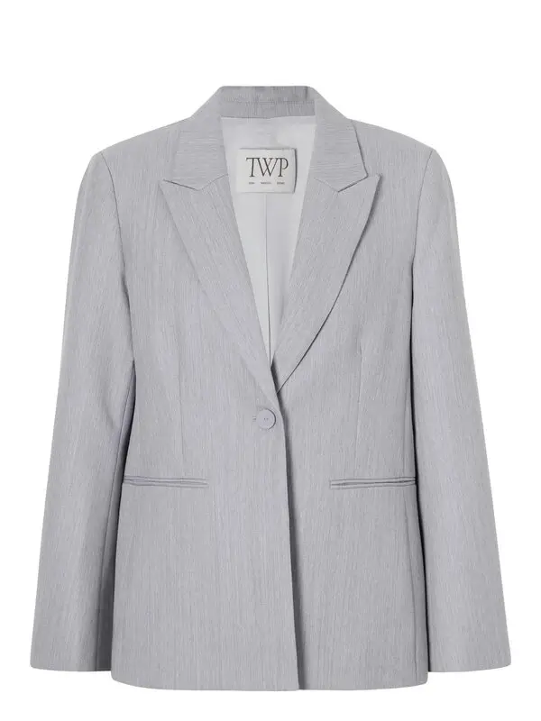 TWP Wool Single-breasted Blazer - Blue