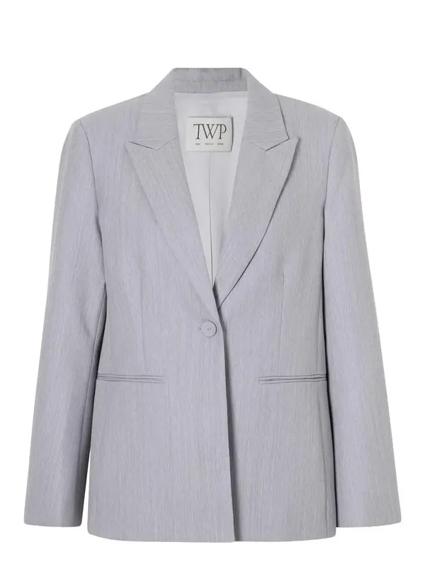 TWP Wool Single-breasted Blazer - Light Blue
