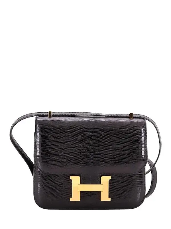 Hermès 18 Constance Nm Bag Lizard - Black