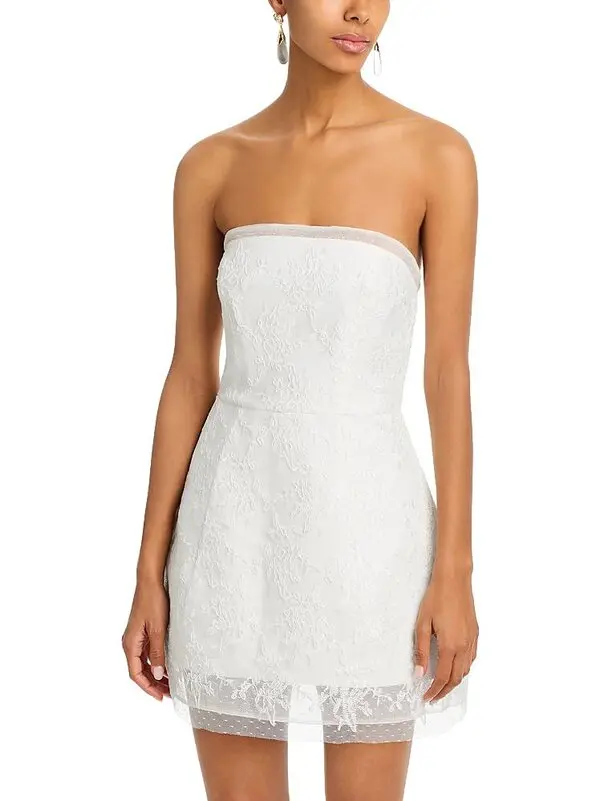 Bardot Franca Hourglass Mini Dress - Ivory