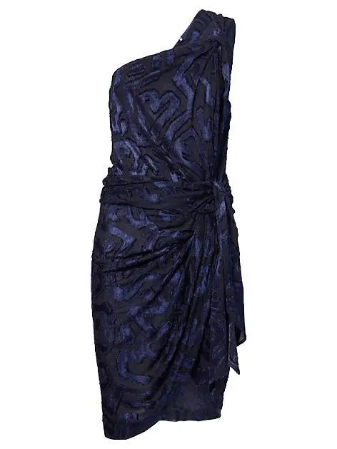 Isabel Marant Liliana Draped Midi Dress - Faded Night