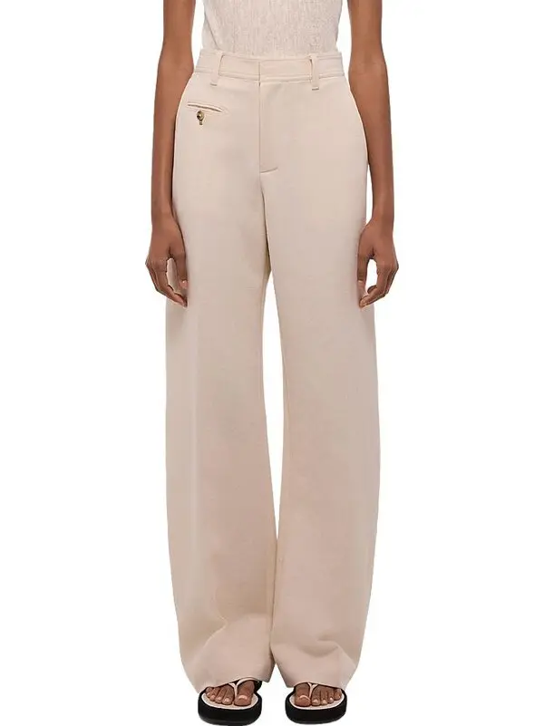 Helmut Lang Sailor Wide Leg Pants - Muslin
