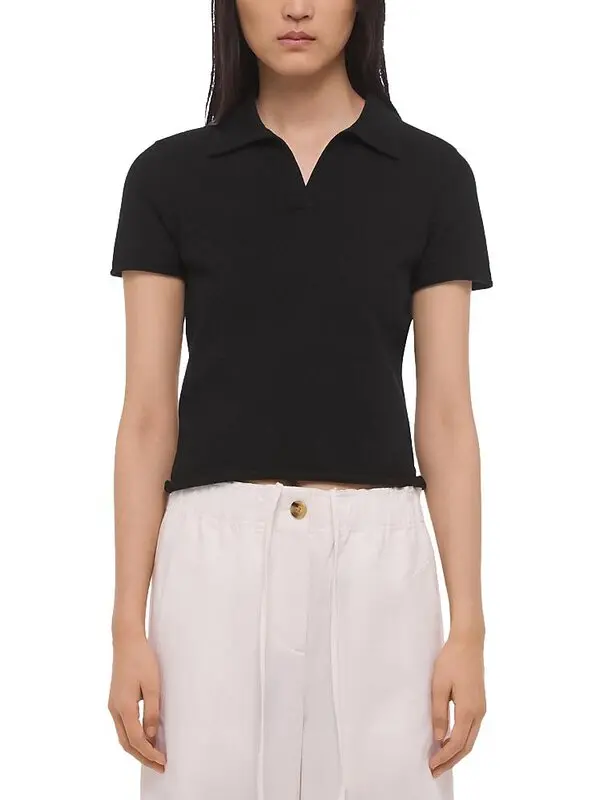 Helmut Lang Polo Top - Black