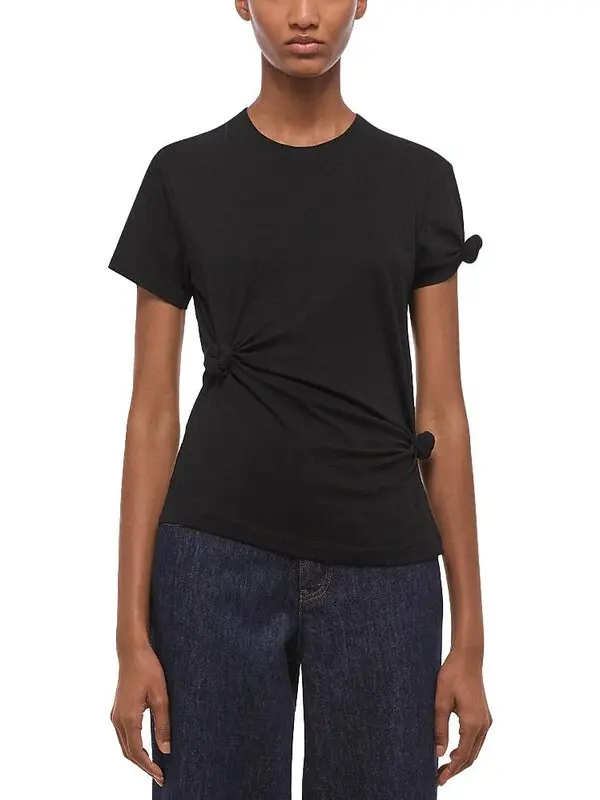Helmut Lang Knot Detail T-shirt - Black