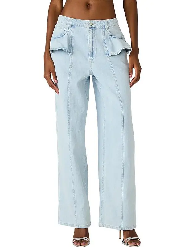 Steve Madden Chlo High-rise Wide-leg Jeans - Sulphur Spring