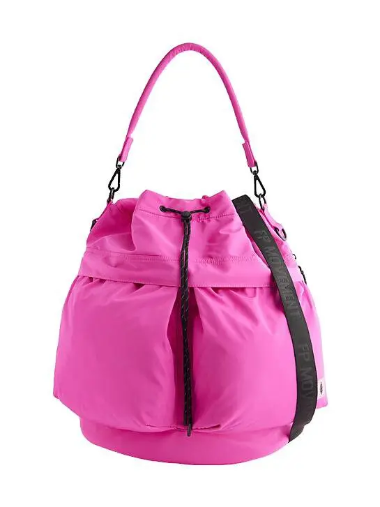 Free People Ego Boost Mega Bucket Bag - Fuschia Flirt