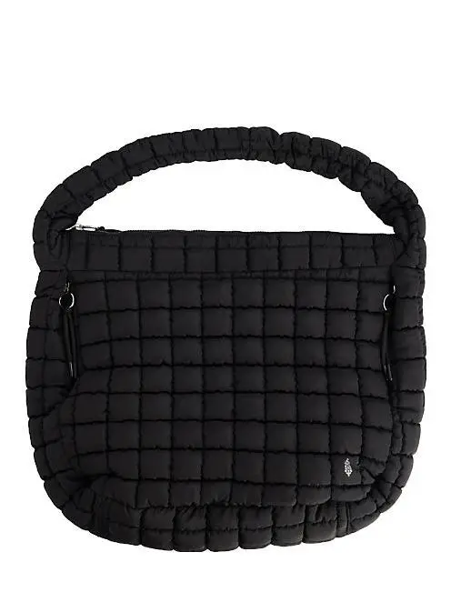 Free People Quilted Carry-all Shoulder Bag - Black