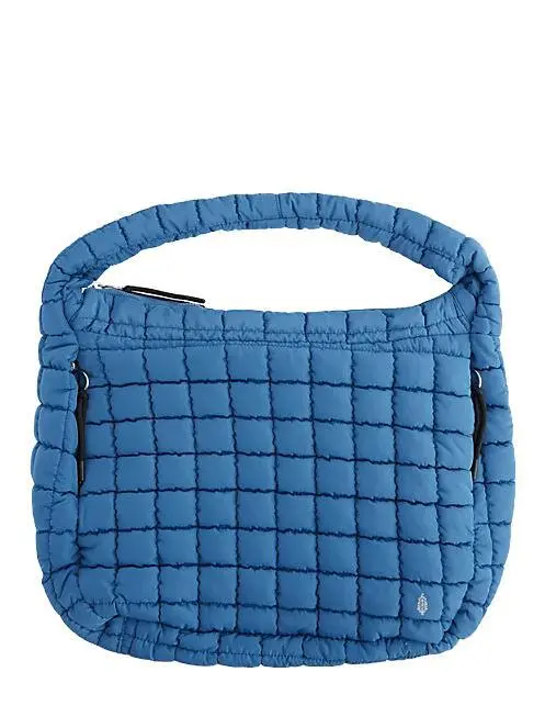 Free People Quilted Carry-all Shoulder Bag - Deep Teal