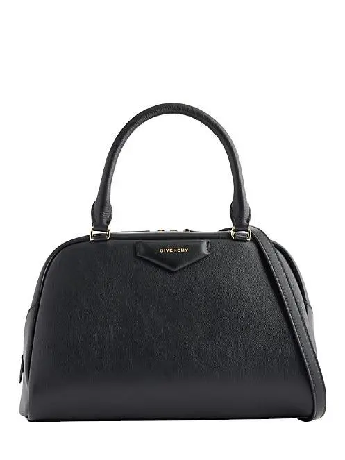 Givenchy Antigona East-west Medium Leather Shoulder Bag - Black Gold