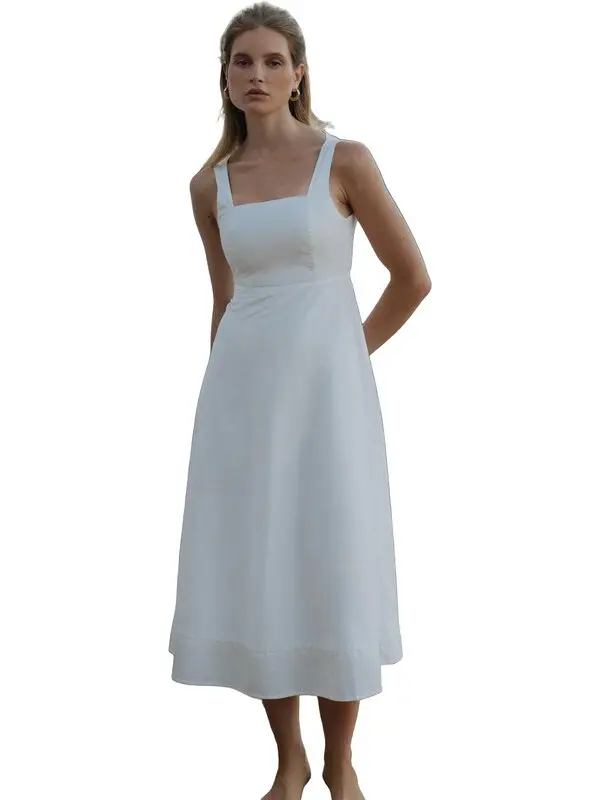 MandiBreeze Gaia Midi Dress - White