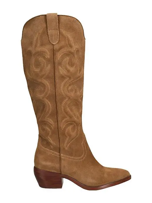 Dolce Vita Mirla Suede Knee-high Boots - Mid Brown
