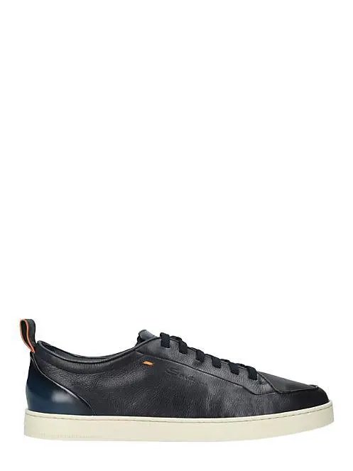 Santoni Monte Carlo Leather Trainers - Blue Other
