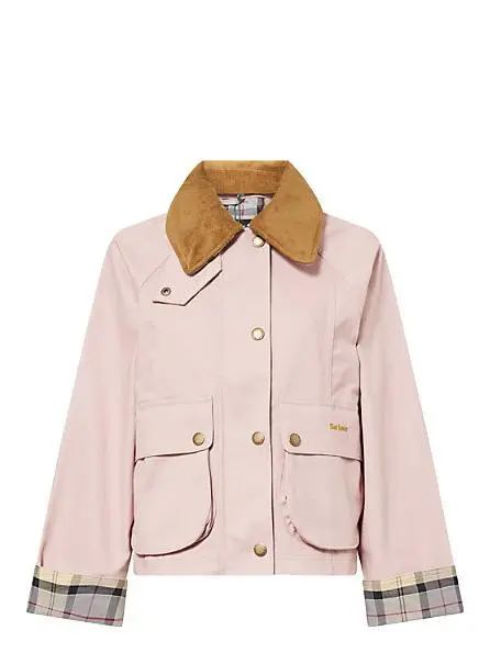 Barbour Beadnell Cropped Cotton Jacket - Gardenia/dress/beige