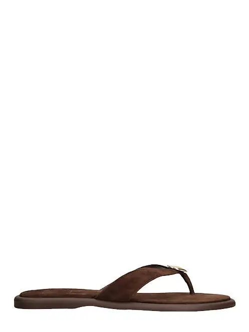 Dolce Vita Jaina Leather Sandals - Dark Brown