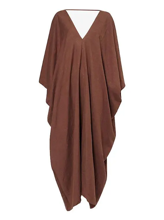 SECOND SUMMER Savanna Linen-blend Kaftan - Brown