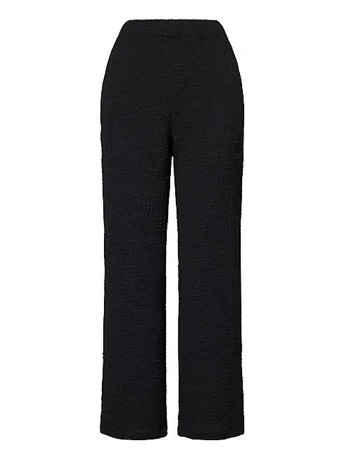 4TH & RECKLESS Wide-leg Woven Trousers - Black