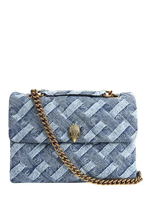 Kurt Geiger Kensington Large Shoulder Bag - Denim