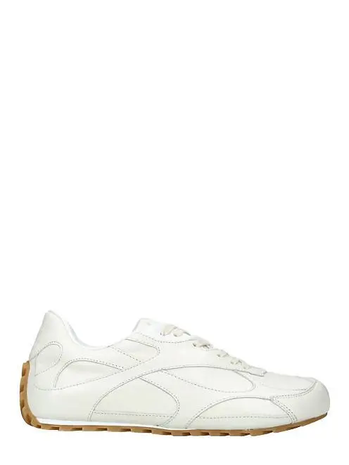 Bottega Veneta Orbit Flash Leather Trainers - White