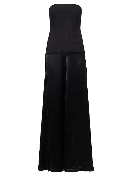 Shona Joy Adri Strapless Woven Maxi Dress - Black